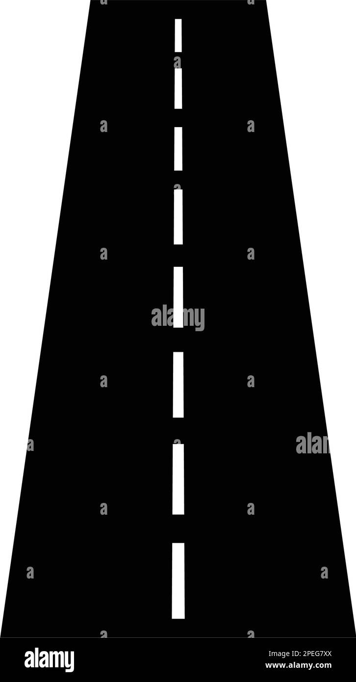 road icon with dotted line illustration design Stock Vector Image & Art ...