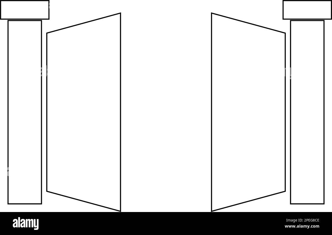 simple gate icon illustration design Stock Vector Image & Art - Alamy