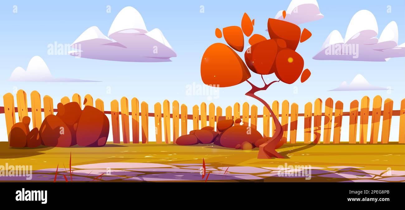 Paved backyard Stock Vector Images - Alamy