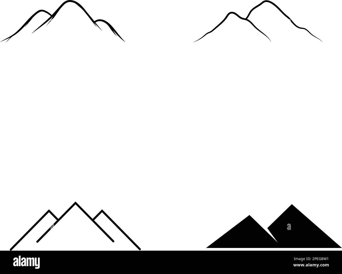 mountain icon vektor illustration design Stock Vector Image & Art - Alamy