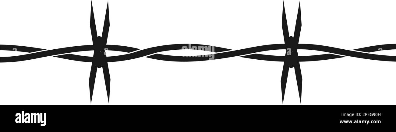 barbed wire icon illustration design Stock Vector Image & Art - Alamy