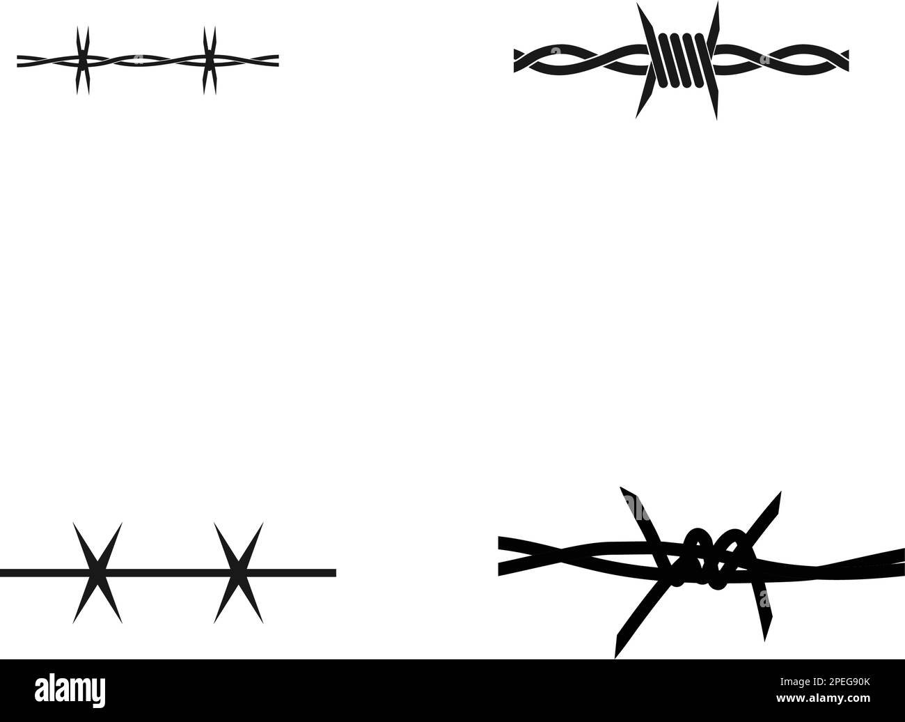 Barbed wire of history Stock Vector Images - Alamy