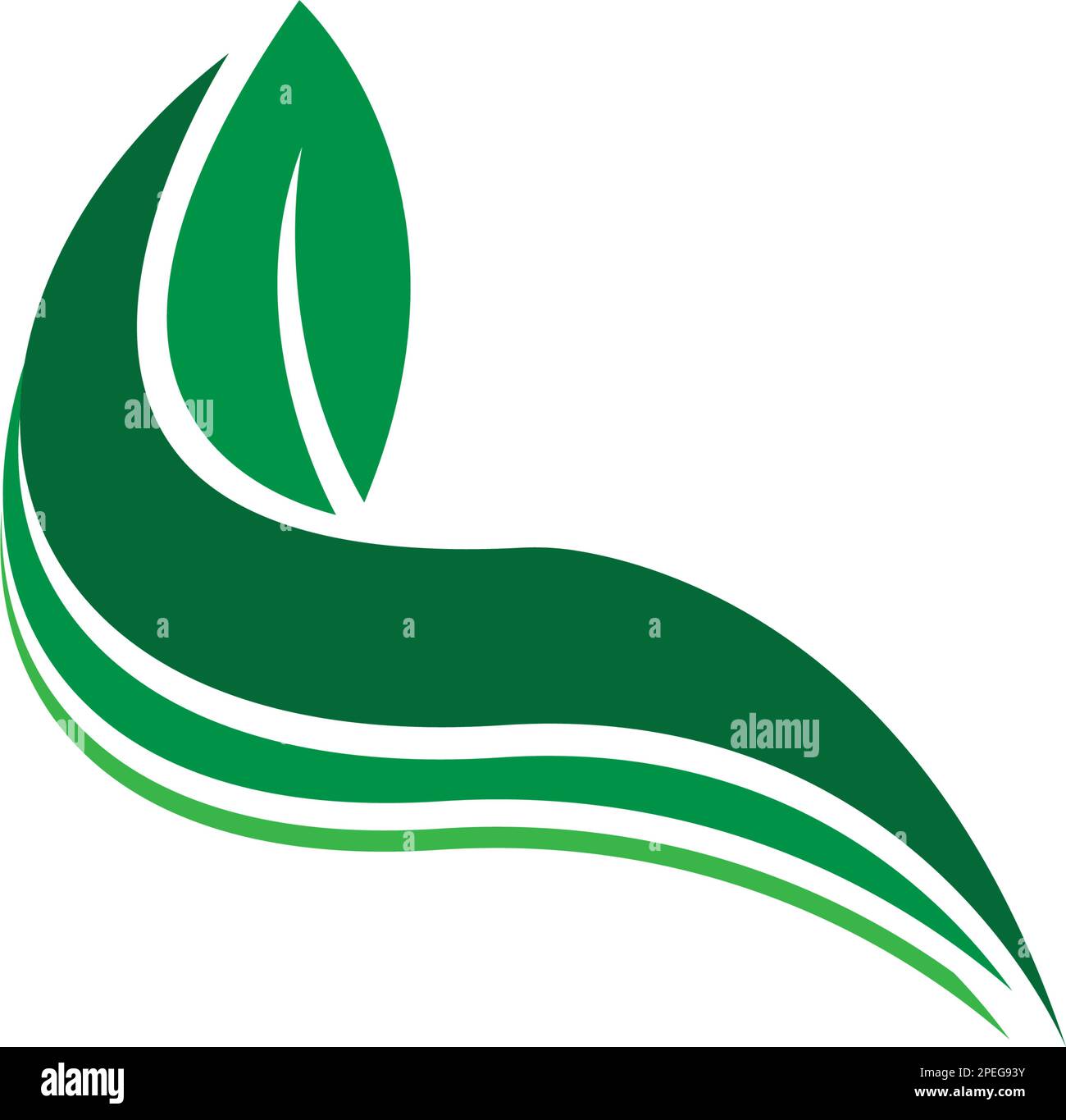 leaf logo icon vektor illustration design Stock Vector Image & Art - Alamy