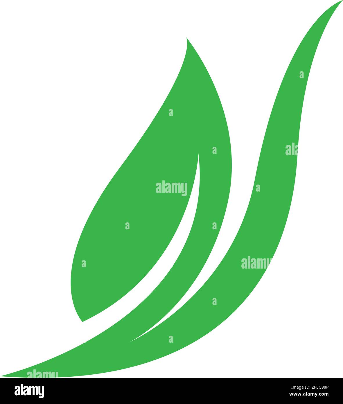 leaf logo icon vektor illustration design Stock Vector Image & Art - Alamy