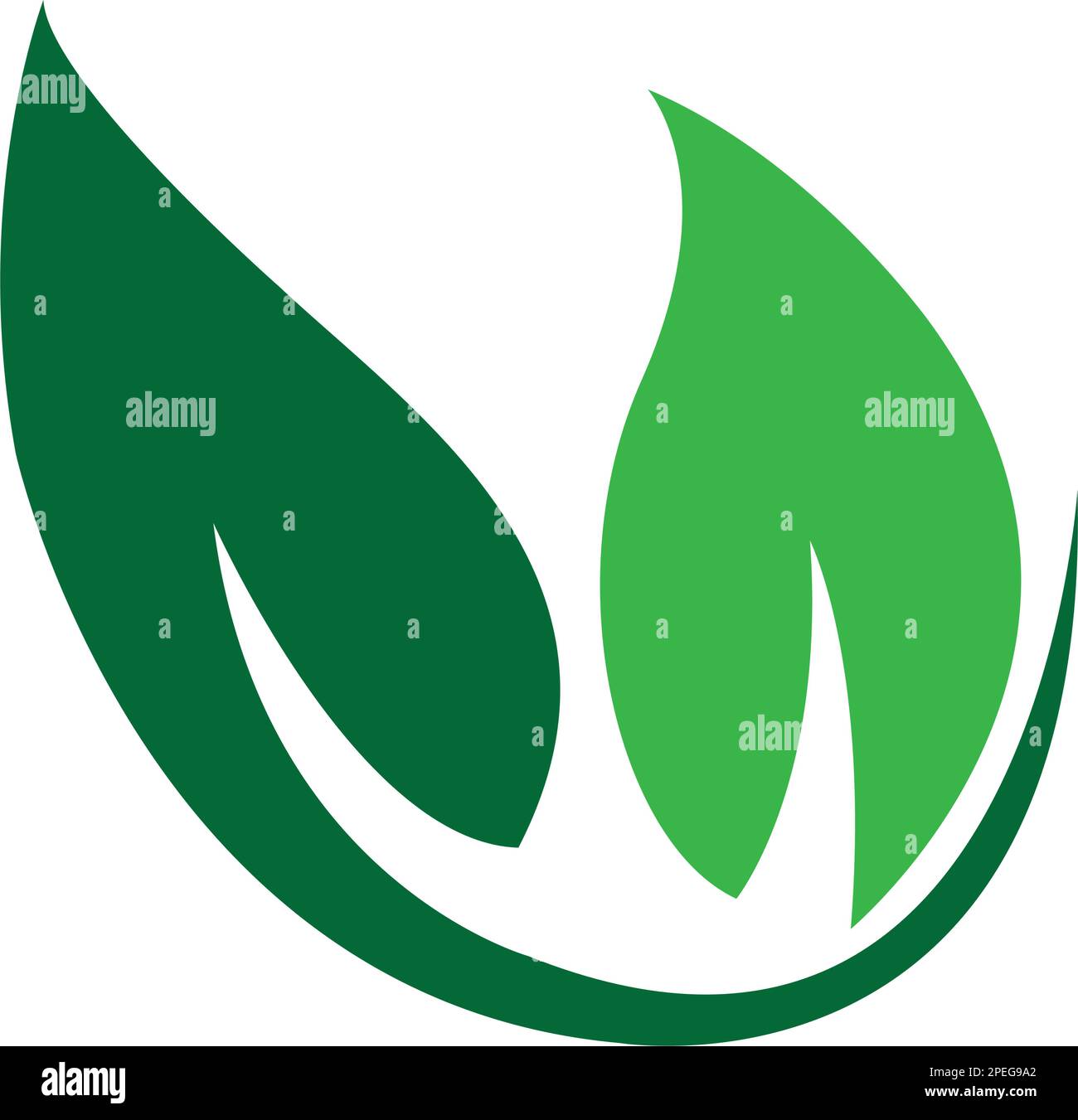 leaf logo icon vektor illustration design Stock Vector Image & Art - Alamy