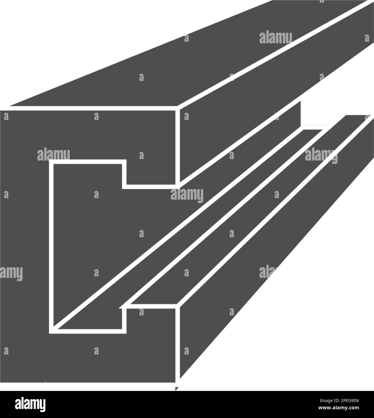 Steel product vector icon. I profile shape and long. That alloy of iron ...