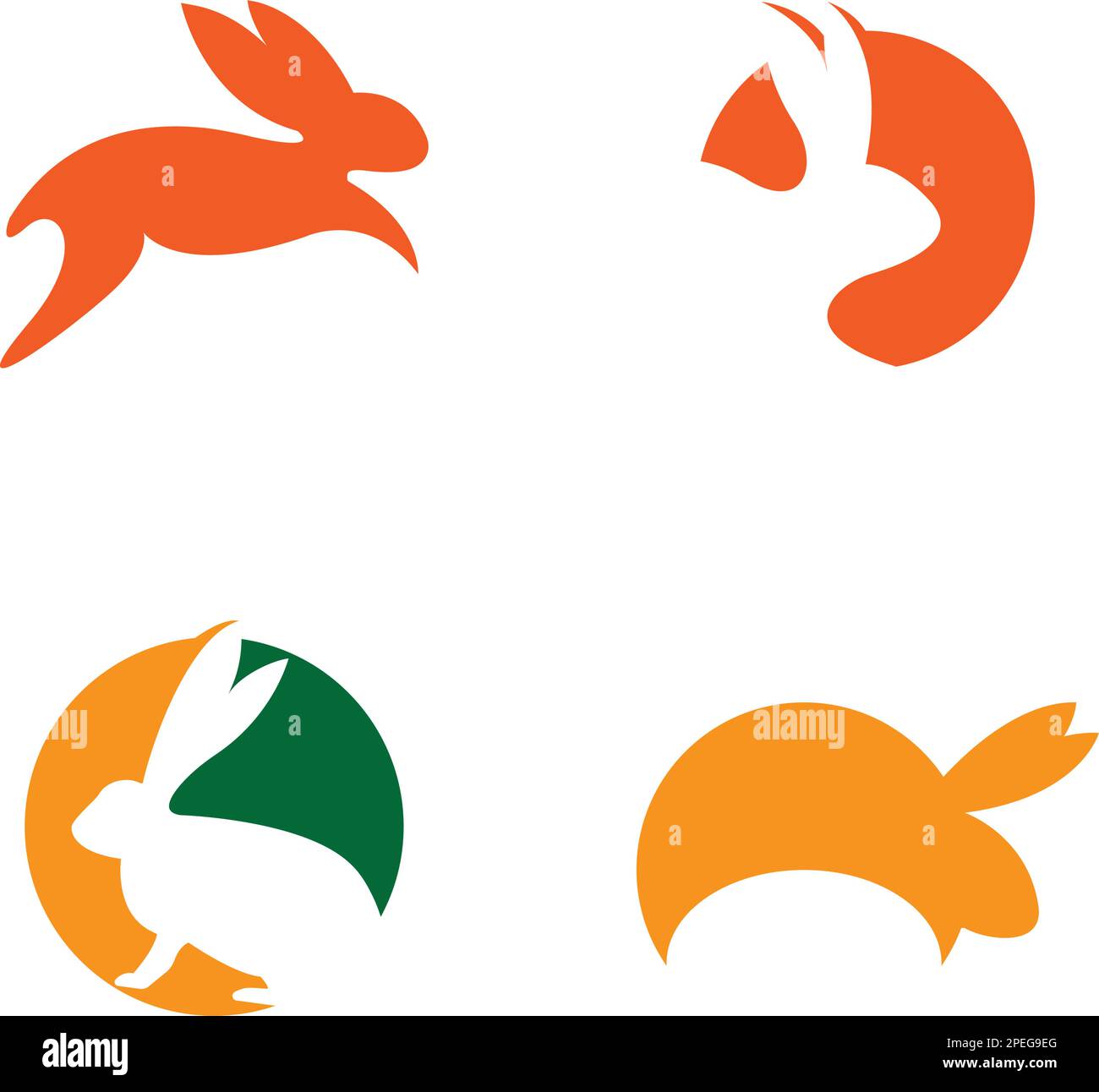 simple and elegant rabbit logo vector template Stock Vector Image & Art ...