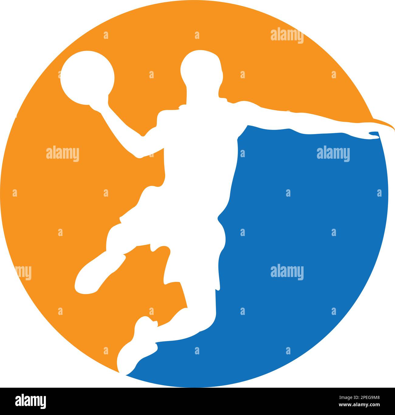 basketball dribbling logo vector illustration design Stock Vector Image ...