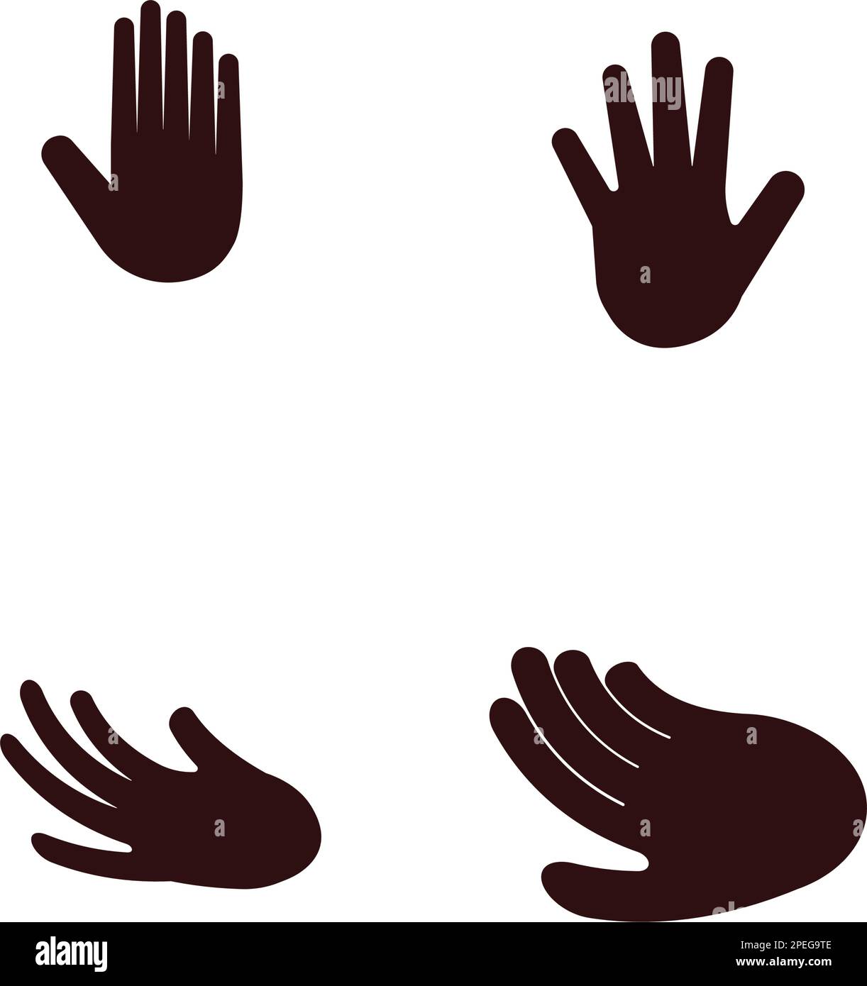 simple hand logo vector template Stock Vector Image & Art - Alamy