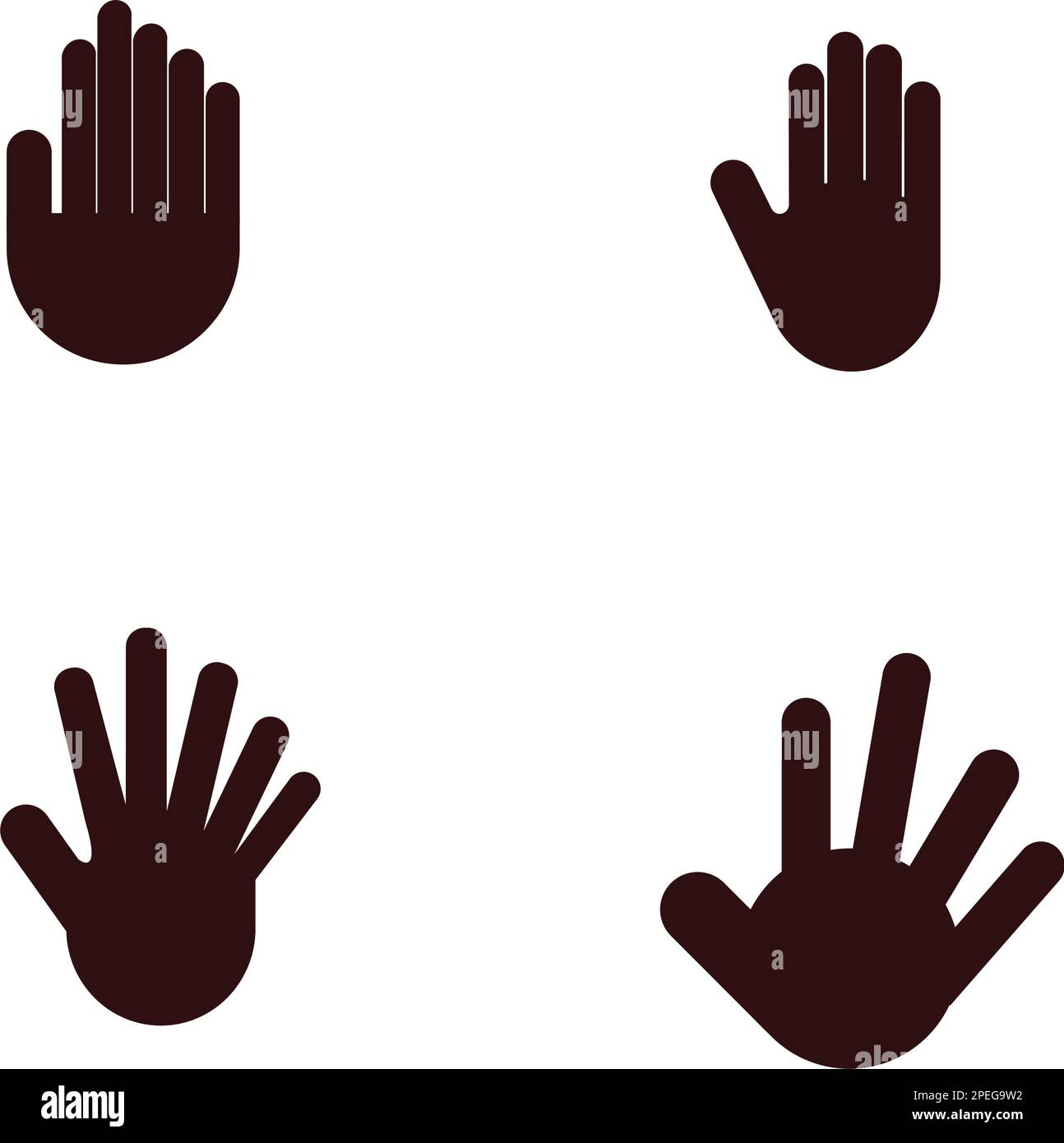 simple hand logo vector template Stock Vector Image & Art - Alamy