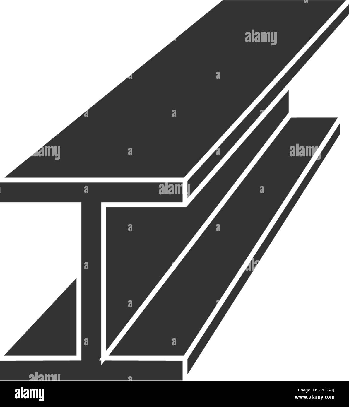 Steel product vector icon. I profile shape and long. That alloy of iron ...