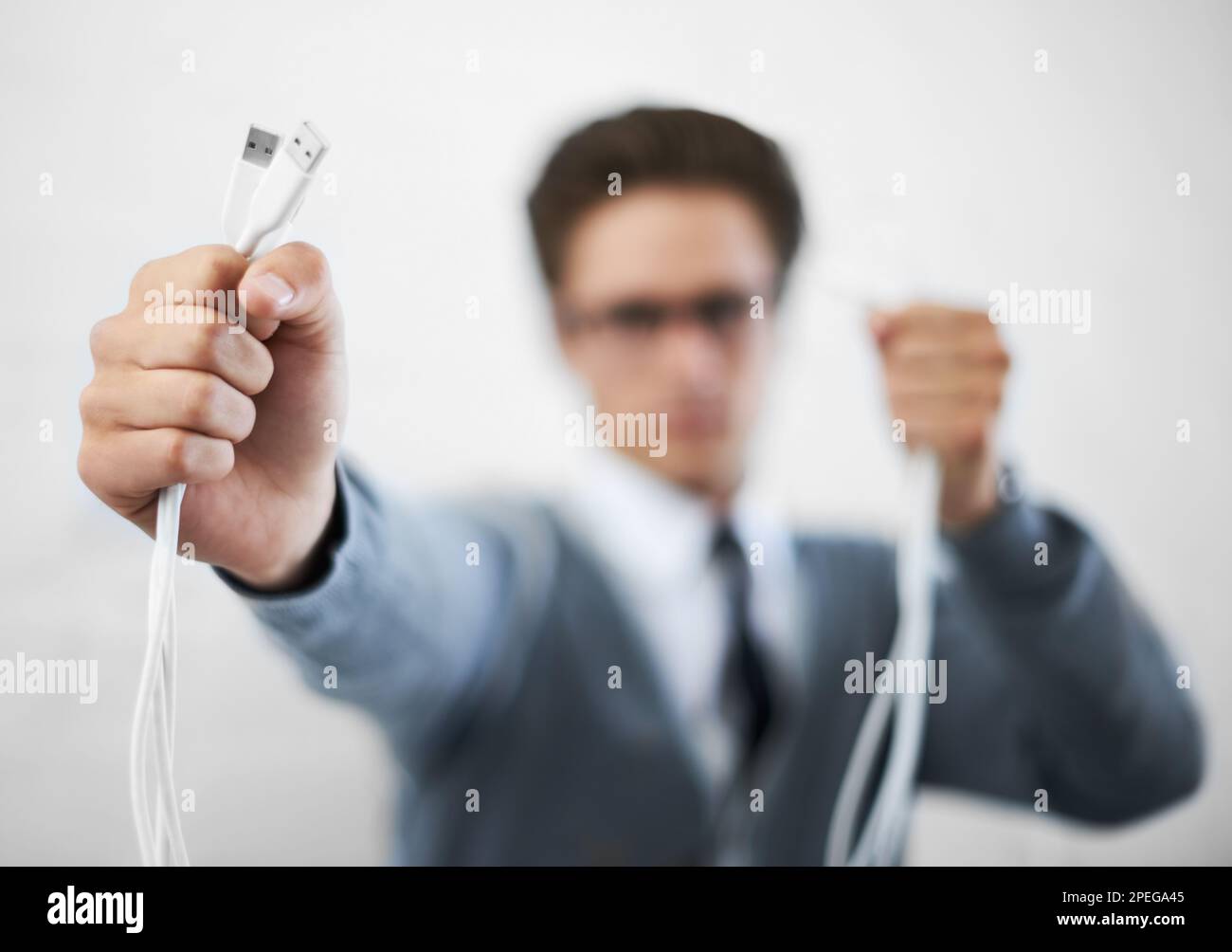 Guy wired hi-res stock photography and images - Alamy