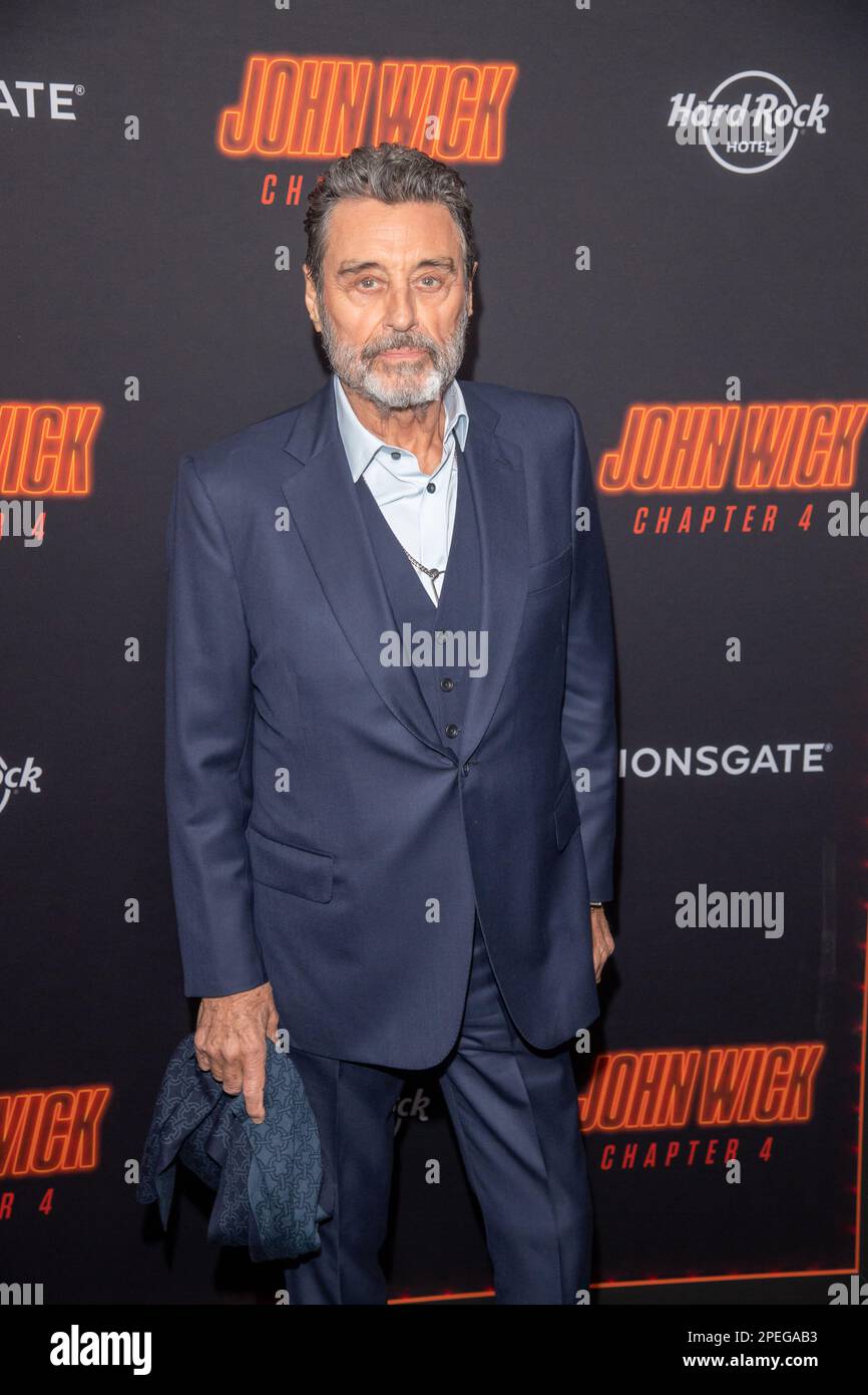 NEW YORK, NEW YORK - MARCH 15: Ian McShane attends Lionsgate's "John ...
