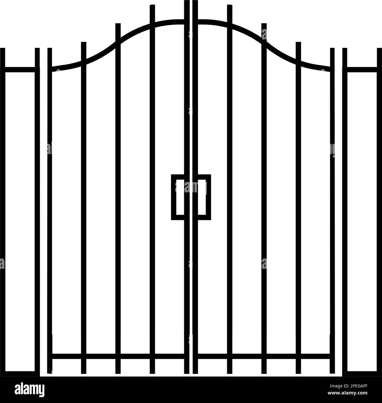 simple gate icon illustration design Stock Vector Image & Art - Alamy