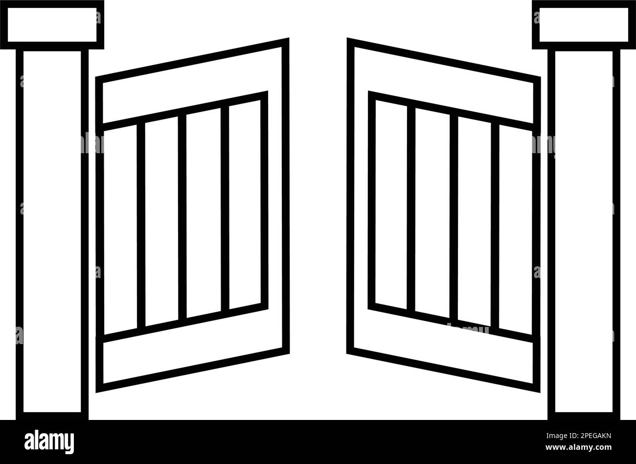 simple gate icon illustration design Stock Vector Image & Art - Alamy