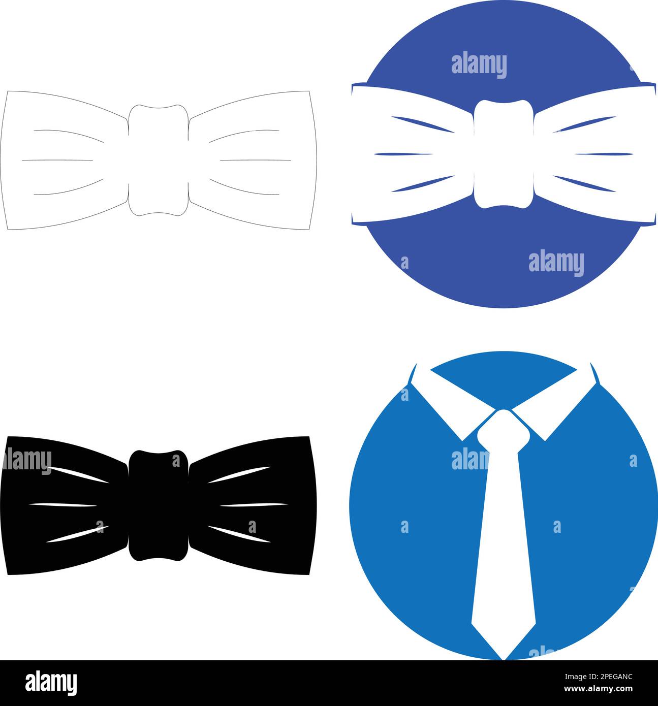 simple tie logo vector template Stock Vector Image & Art - Alamy
