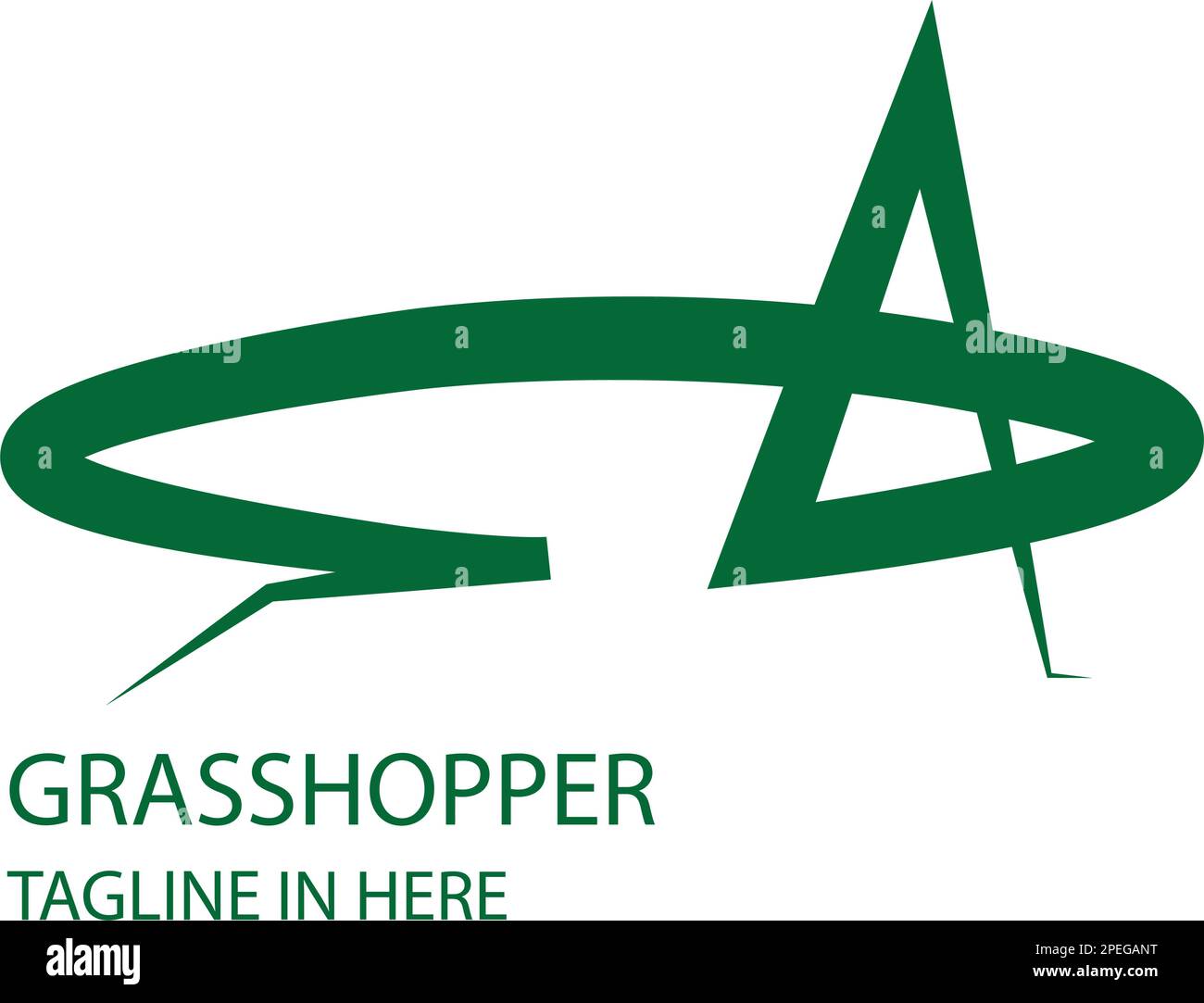 grasshopper logo illustration design vector Stock Vector Image & Art ...
