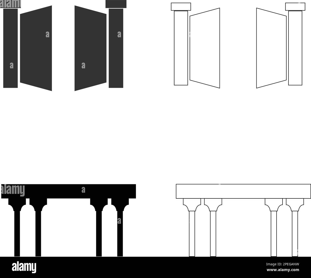 Simple gate Stock Vector Images - Alamy