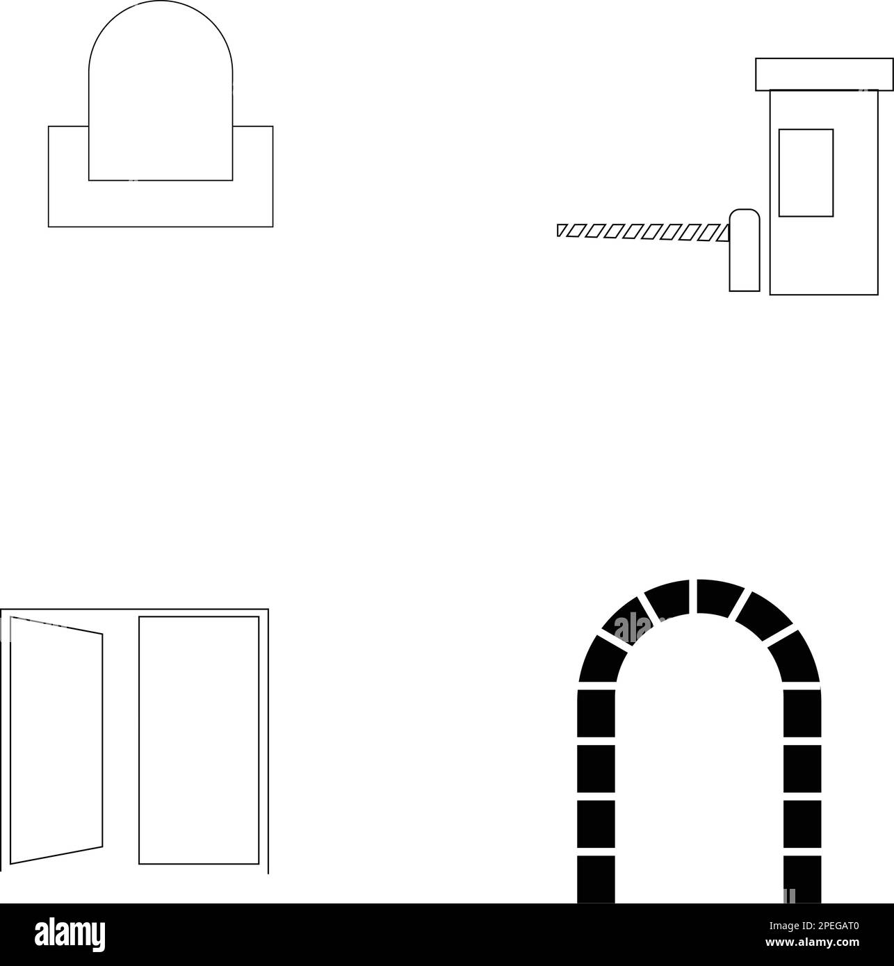 simple gate icon illustration design Stock Vector Image & Art - Alamy