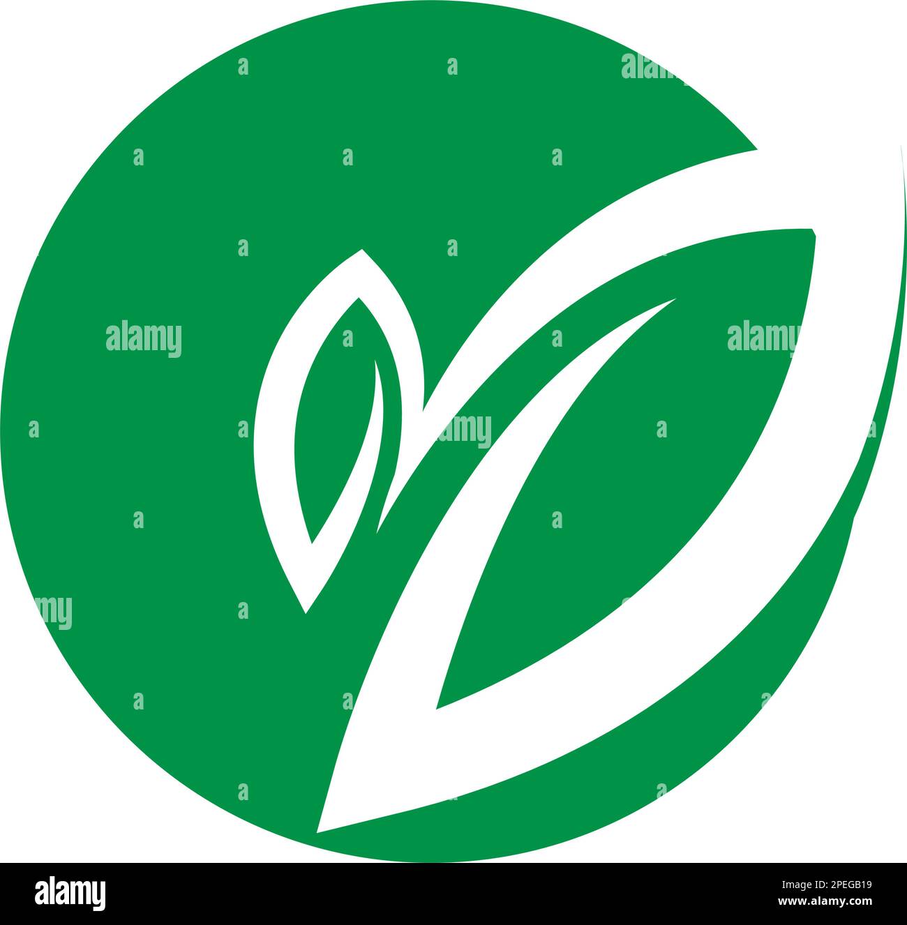 leaf logo icon vektor illustration design Stock Vector Image & Art - Alamy