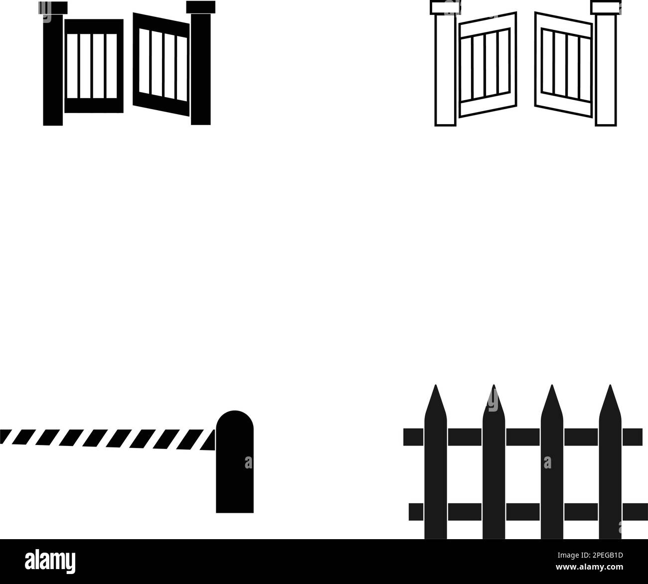 simple gate icon illustration design Stock Vector Image & Art - Alamy
