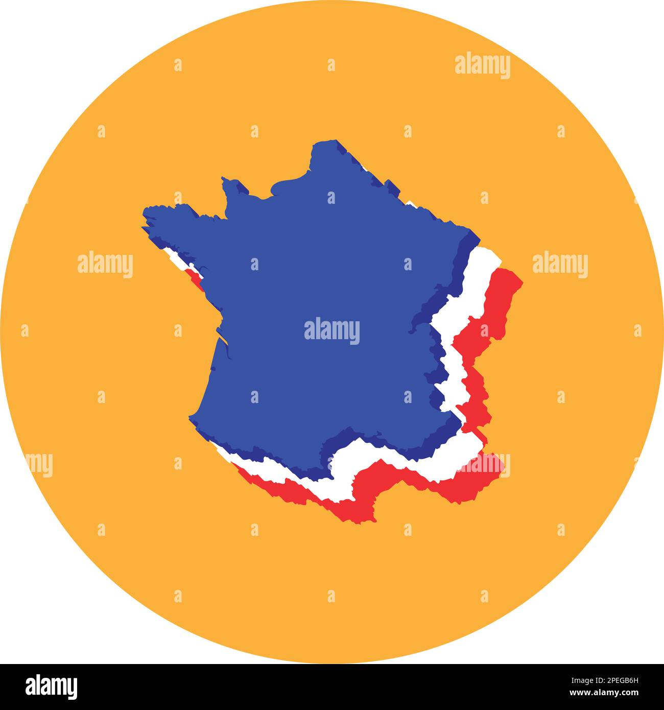 france map logo illustration design Stock Vector Image & Art - Alamy