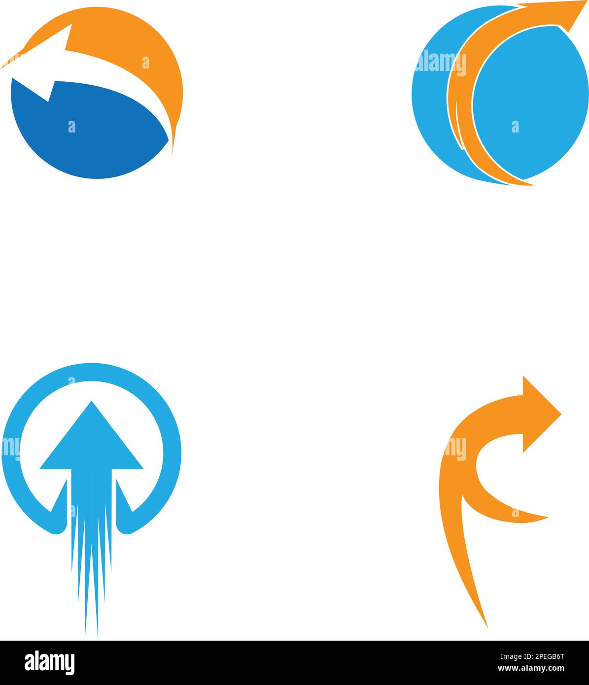 faster arrow logo vektor template Stock Vector Image & Art - Alamy