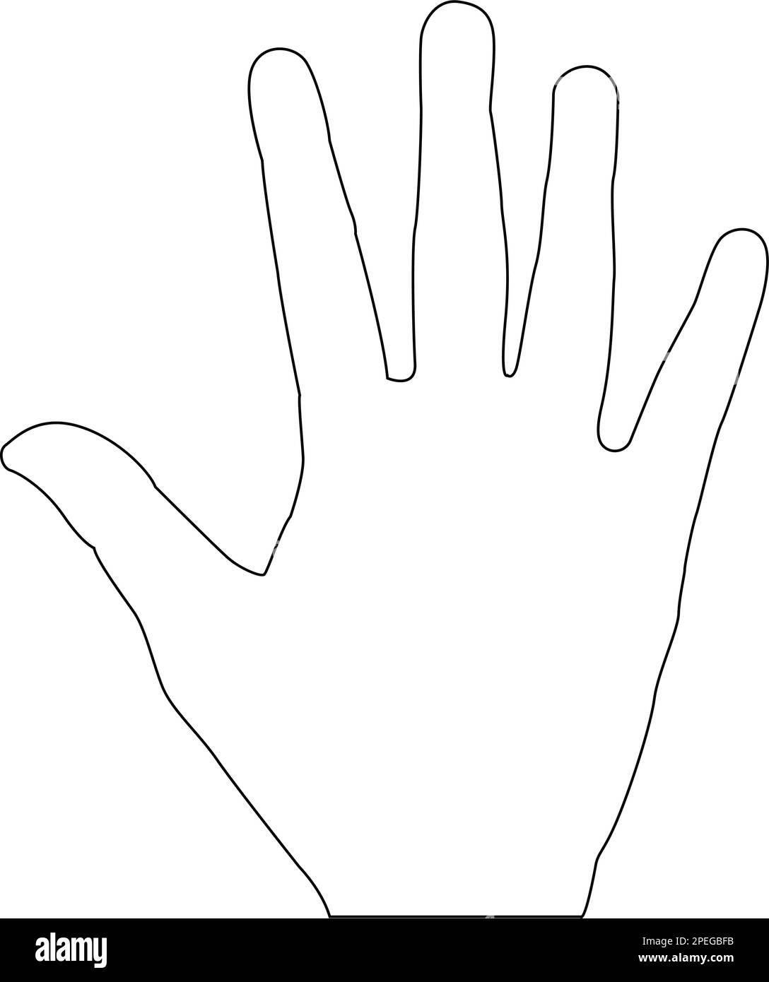 simple hand logo vector template Stock Vector Image & Art - Alamy