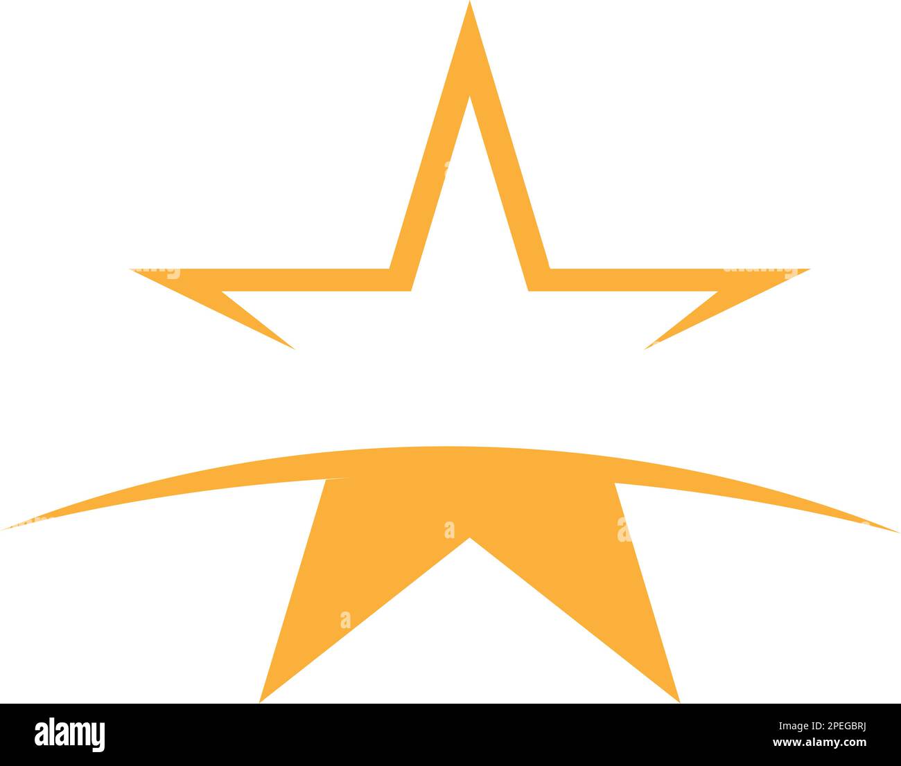 simple and trendy star logo illustration design Stock Vector Image ...
