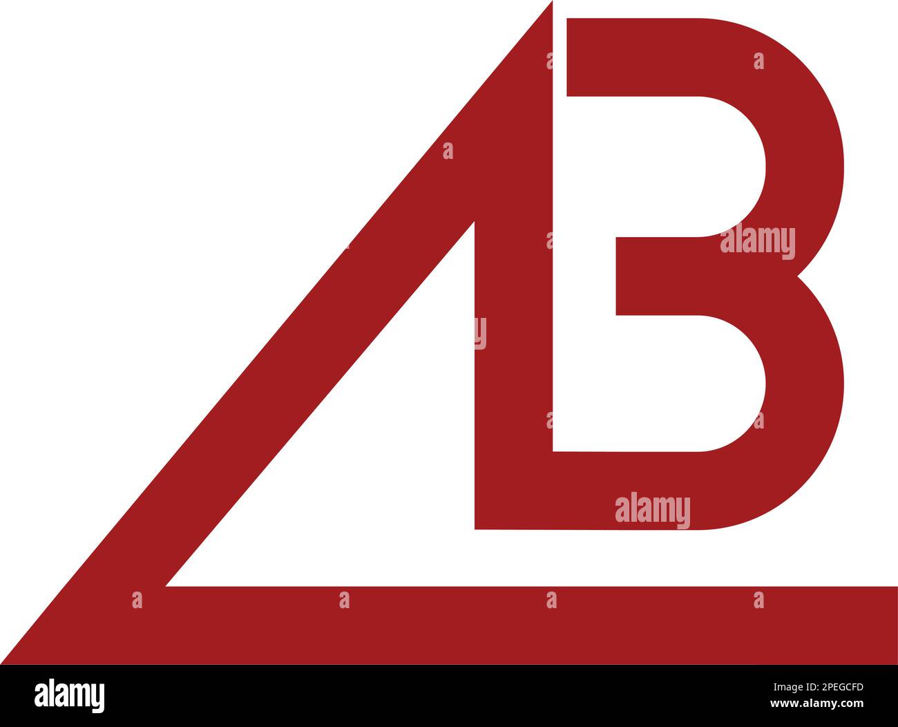 alphabet letters icon logo AB vektor template Stock Vector Image & Art ...