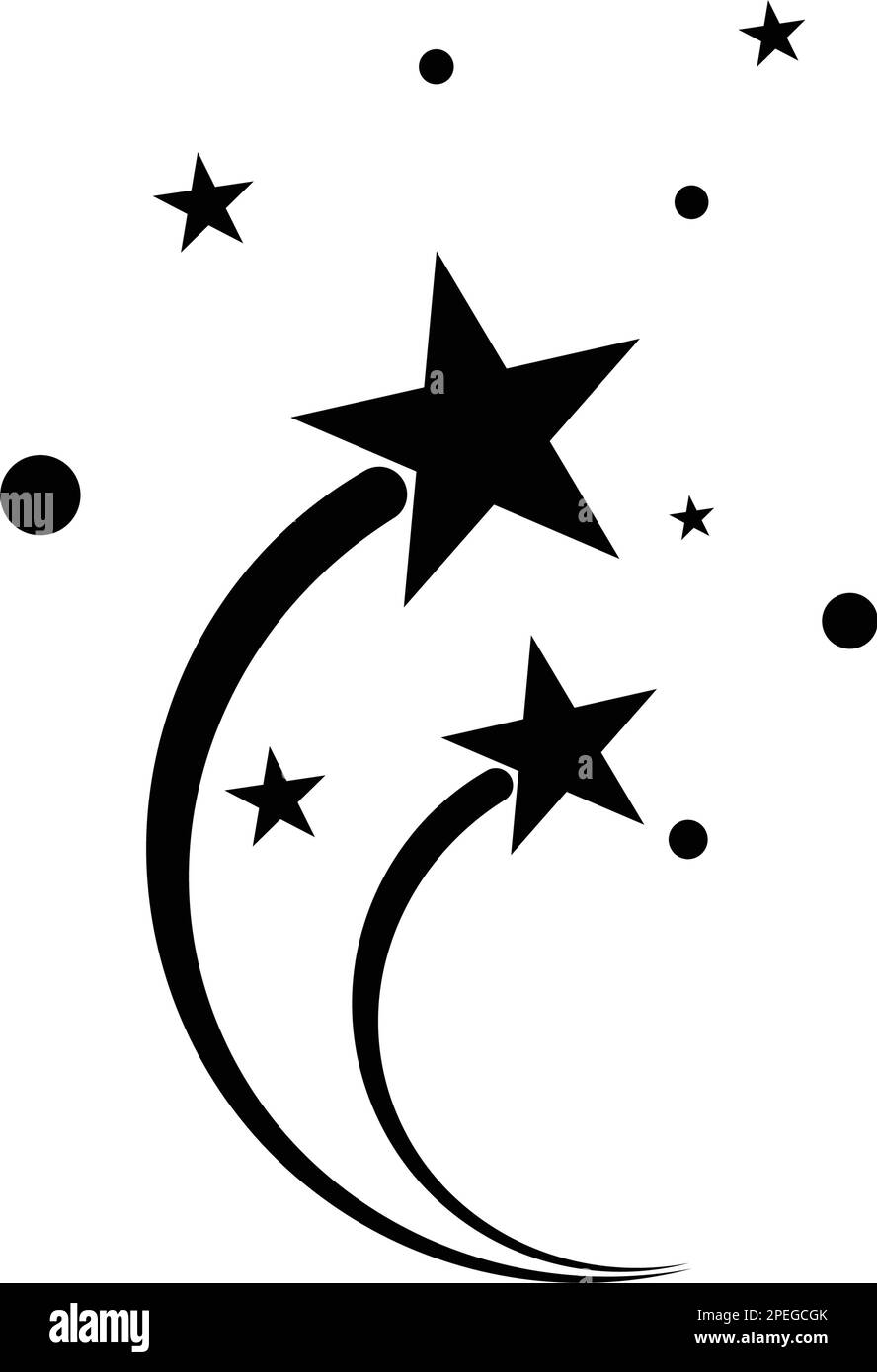 simple and trendy star logo illustration design Stock Vector Image ...