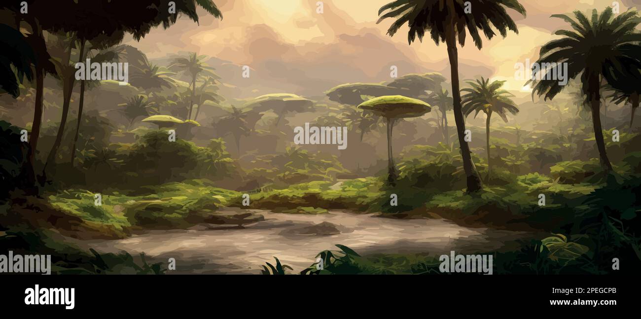 Gambia sunset Stock Vector Images - Alamy