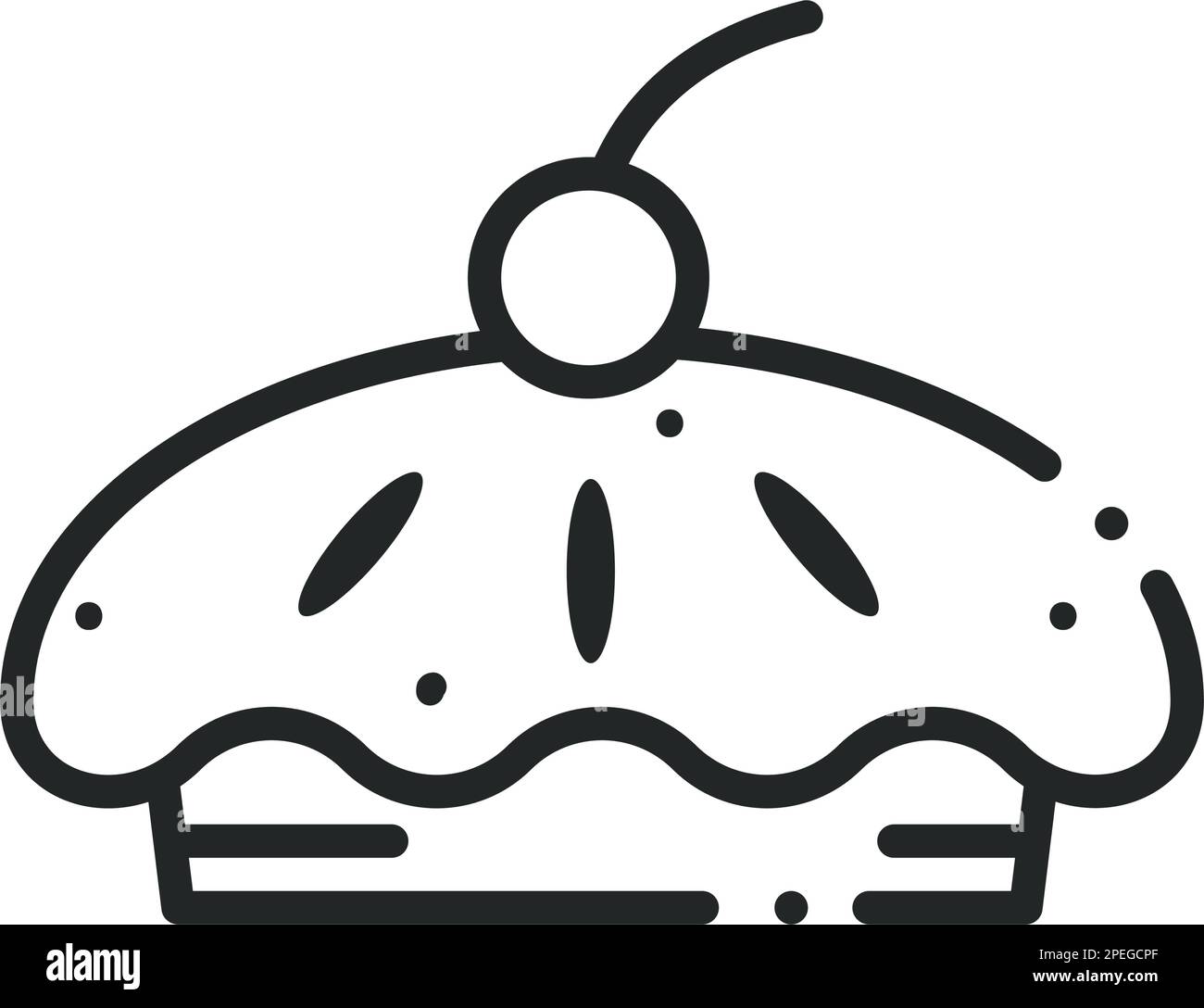 Cooking sweet sponge cake Stock Vector Images - Alamy