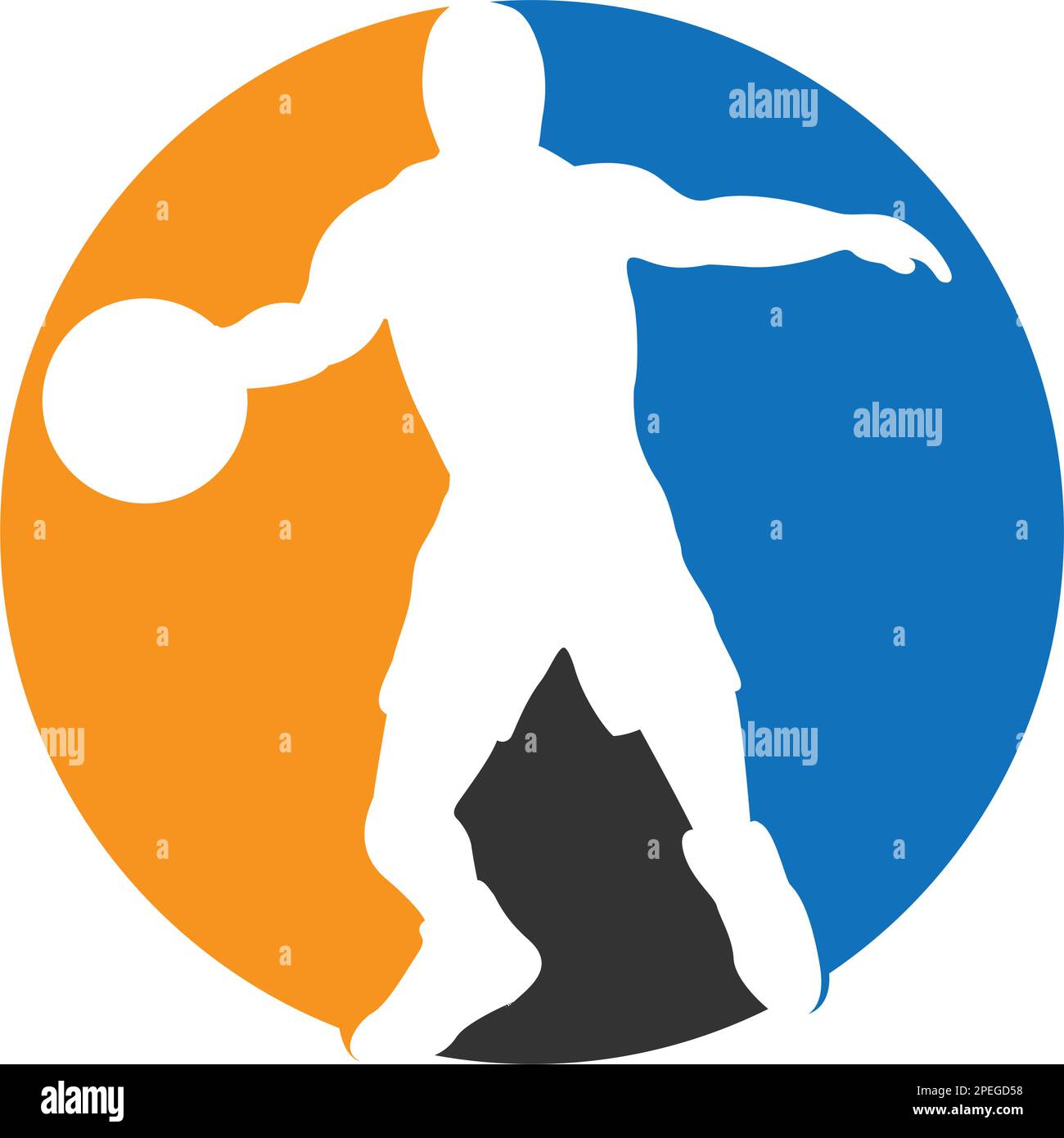 basketball dribbling logo vector illustration design Stock Vector Image ...