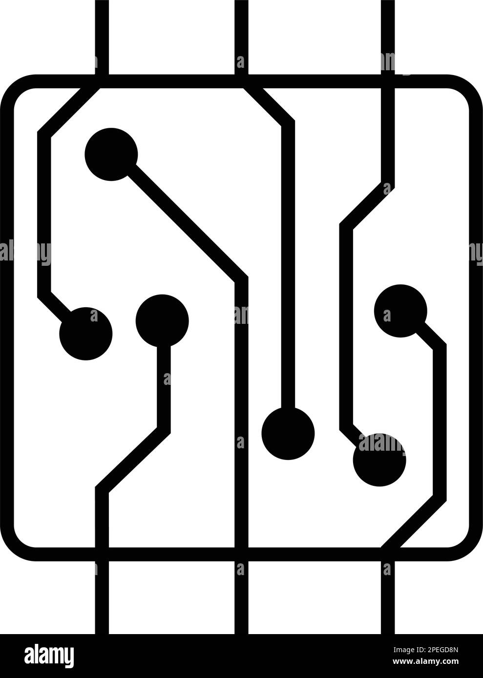 Chip symbol Black and White Stock Photos & Images - Alamy