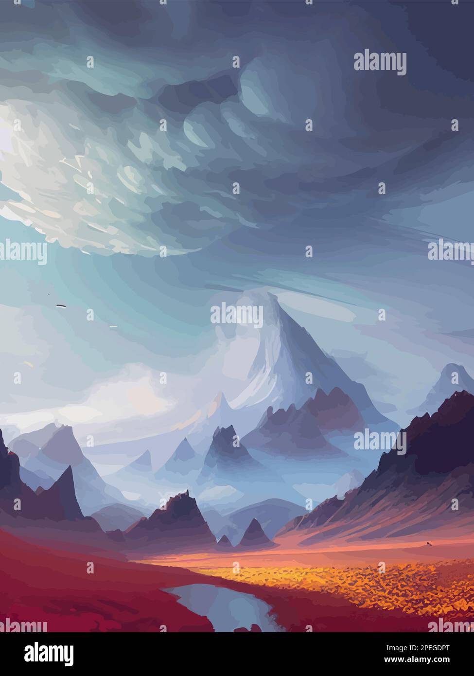 Hiking fall foliage Stock Vector Images - Alamy