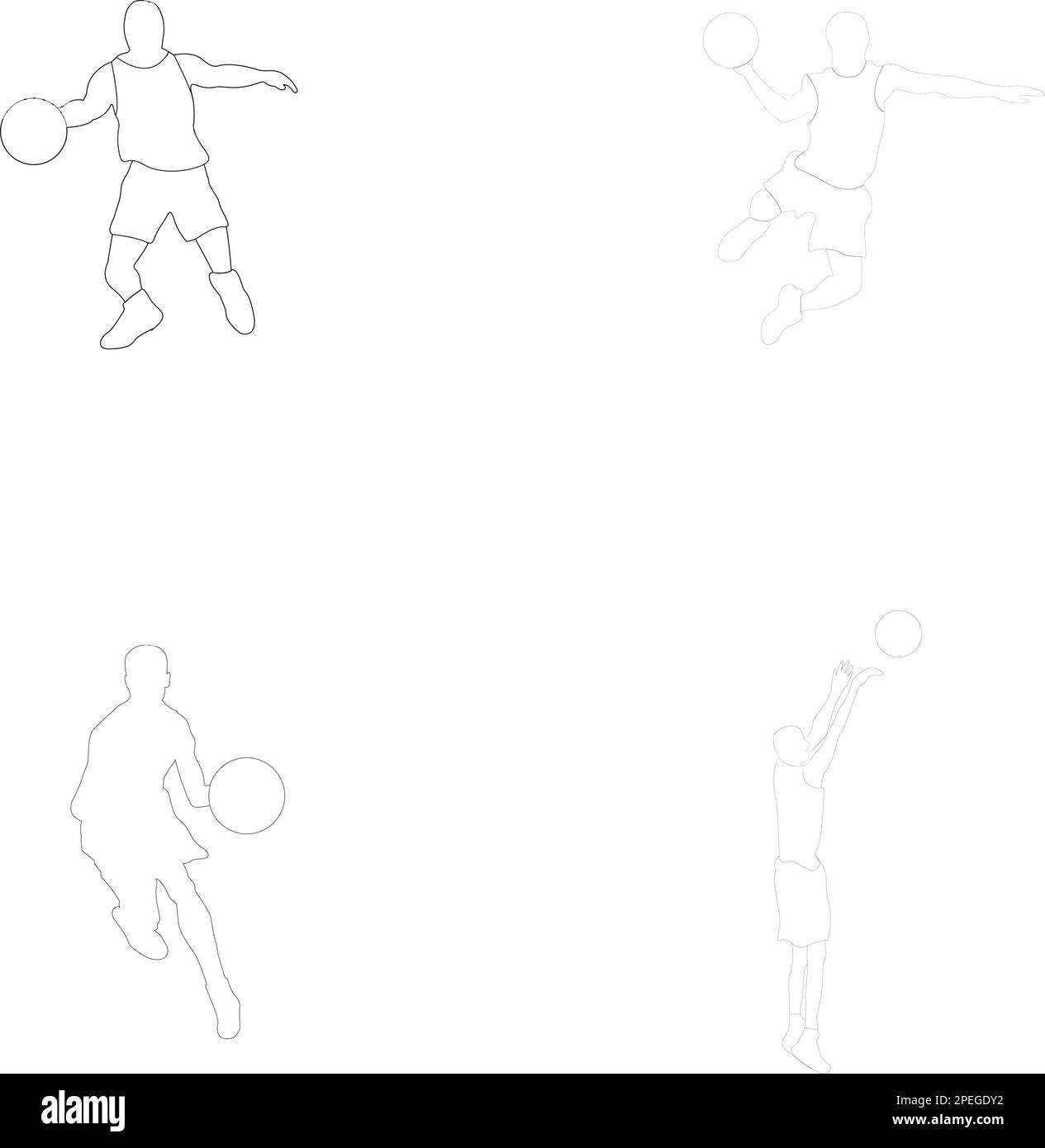 basketball dribbling logo vector illustration design Stock Vector Image ...