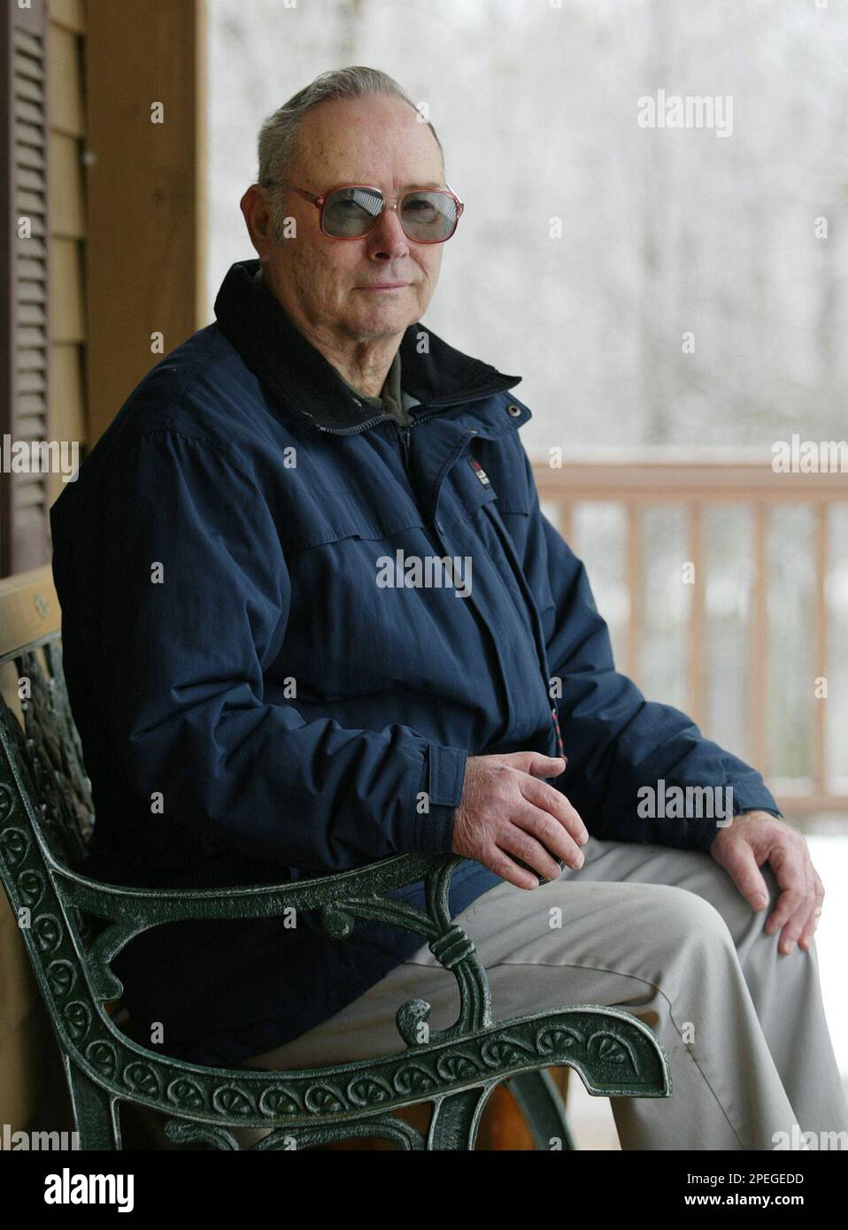 Ron Herrick poses Dec. 13, 2004 at his home in Belgrade, Maine. In 1954 ...