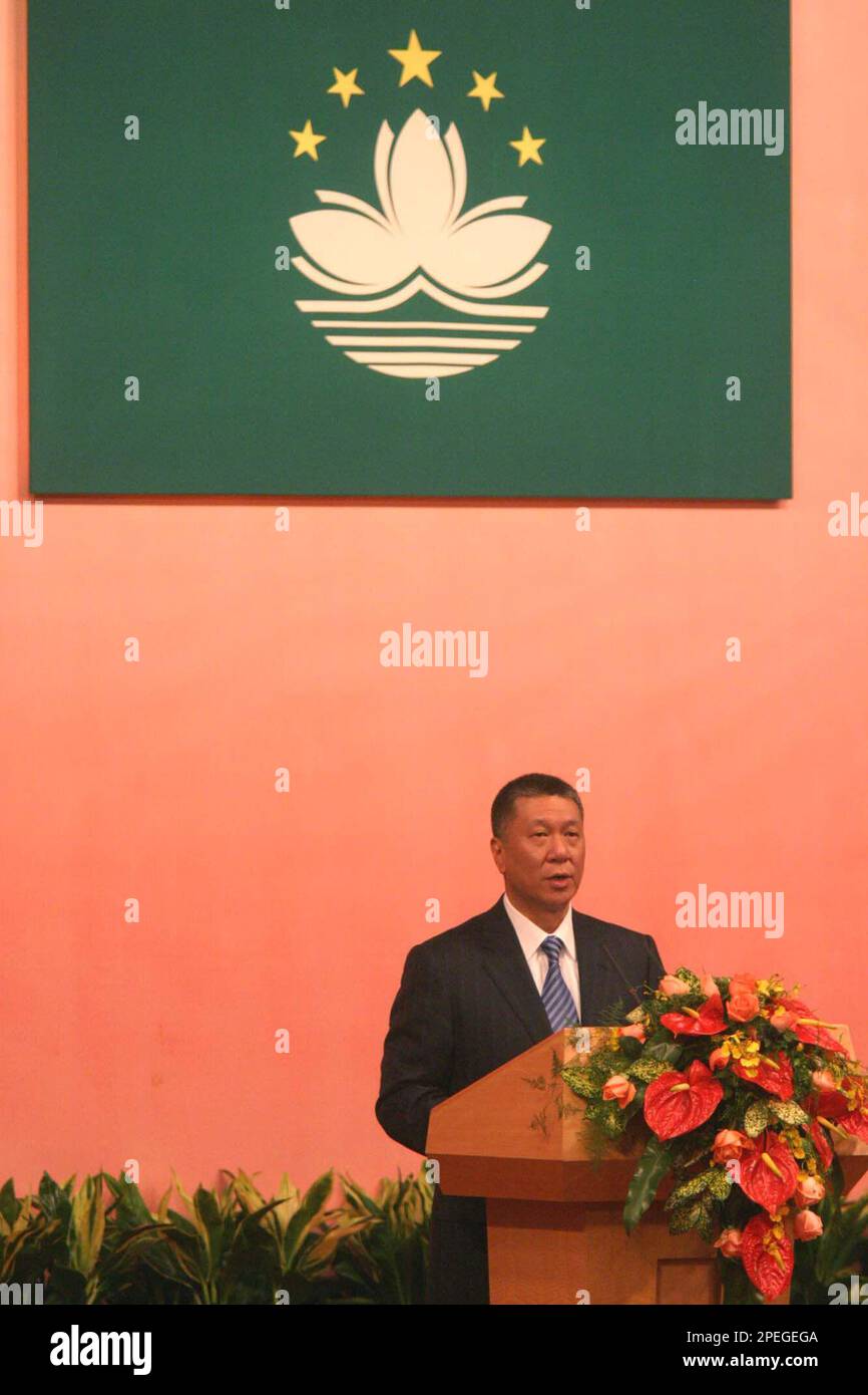 The Chief Executive of the Macau Special Administrative Region, Edmund ...