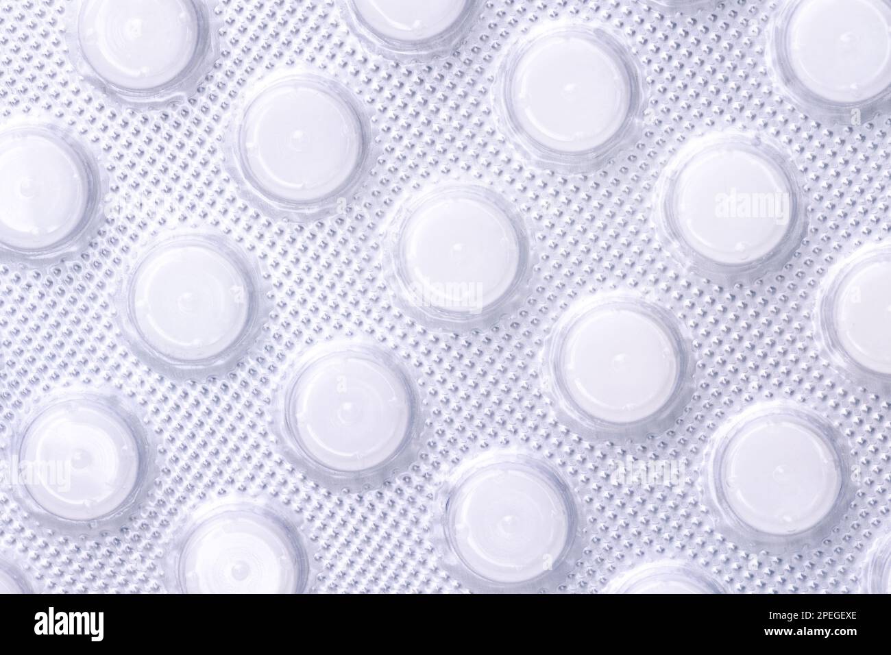 A blister pack unit-dose packaging for pharmaceutical white tablets ...