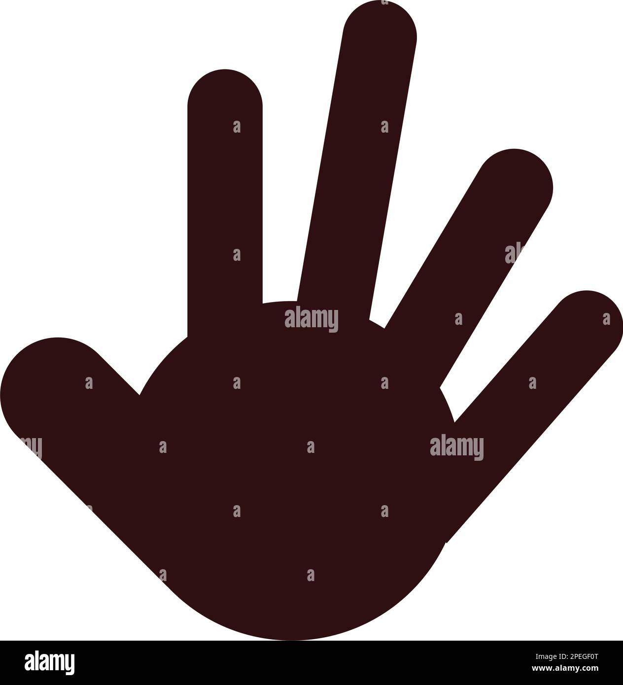 simple hand logo vector template Stock Vector Image & Art - Alamy