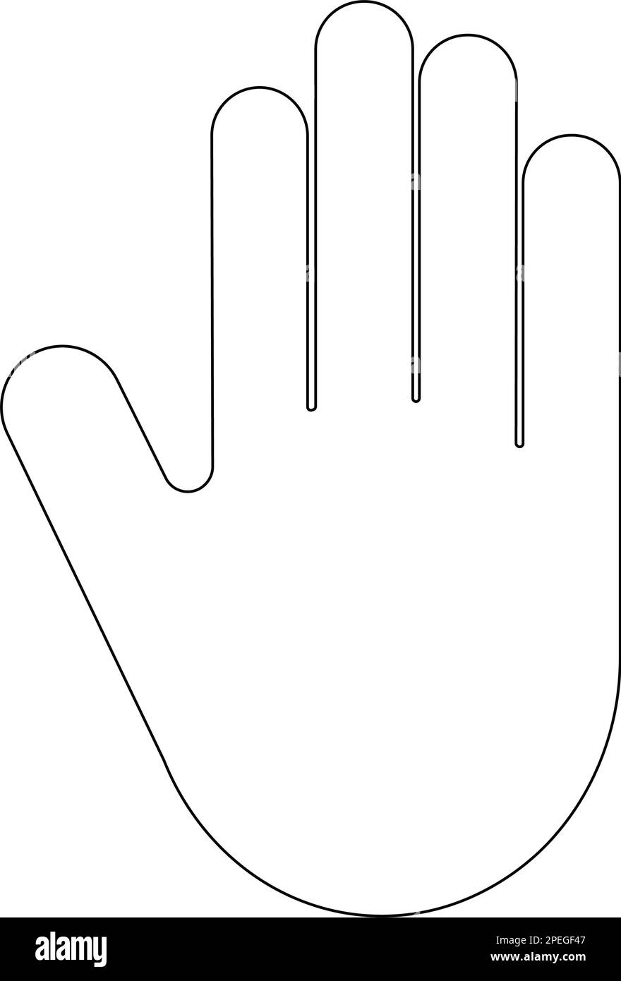 simple hand logo vector template Stock Vector Image & Art - Alamy