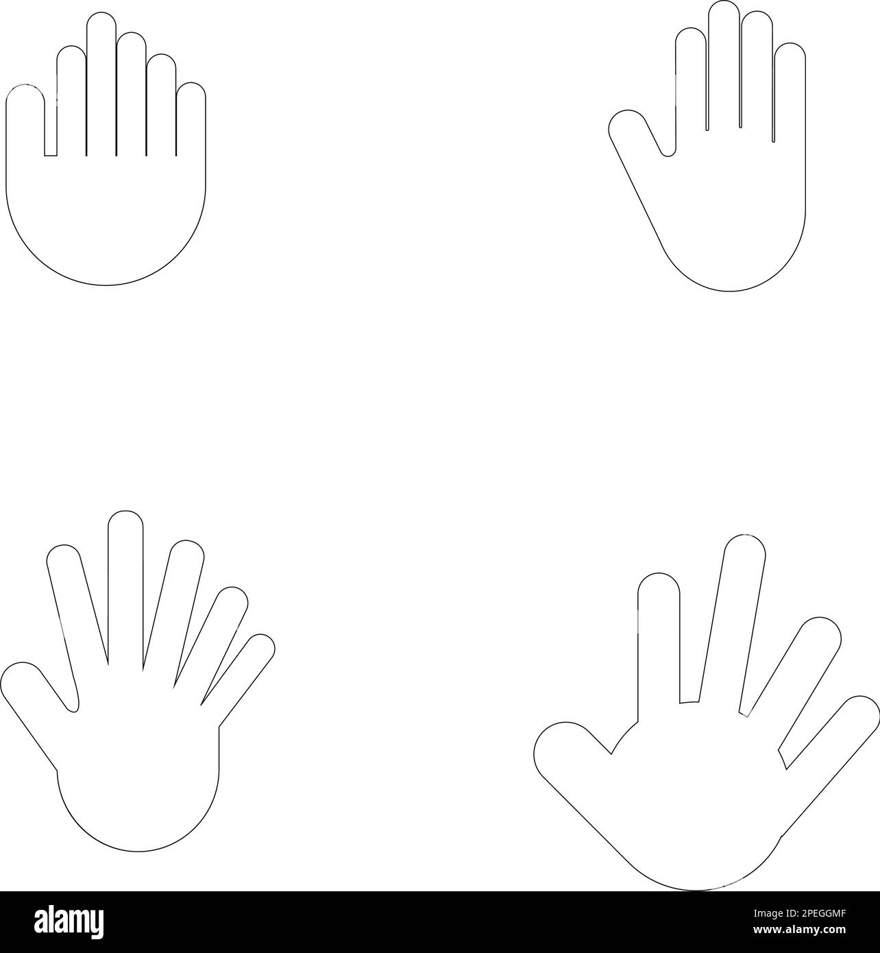 simple hand logo vector template Stock Vector Image & Art - Alamy