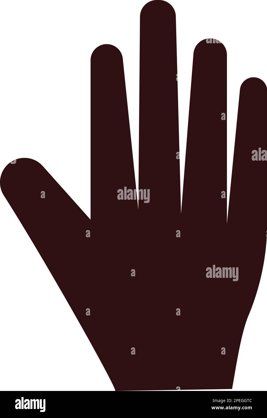 simple hand logo vector template Stock Vector Image & Art - Alamy