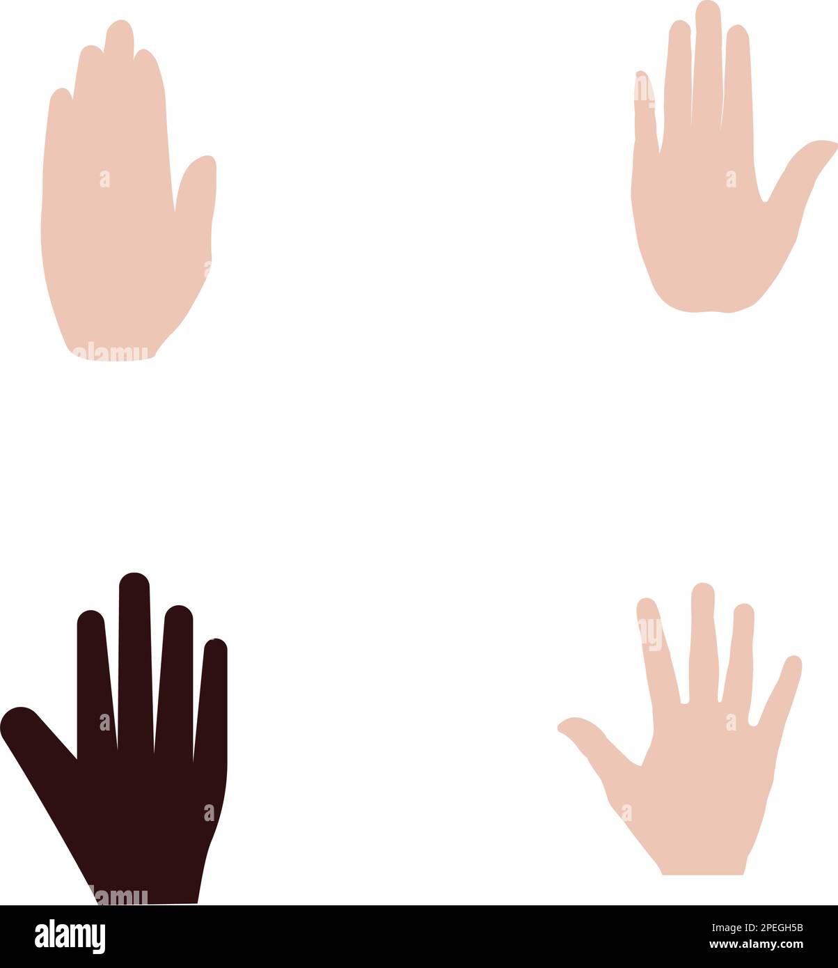 simple hand logo vector template Stock Vector Image & Art - Alamy