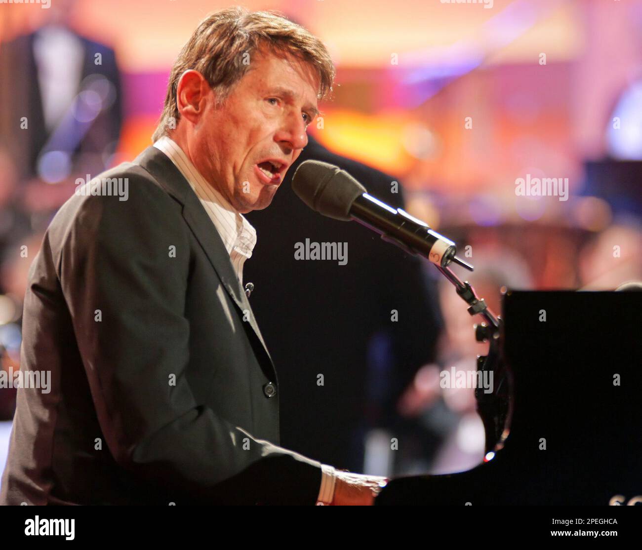 Der Saenger Udo Juergens waehrend der Generalprobe zur Jose Carreras ...