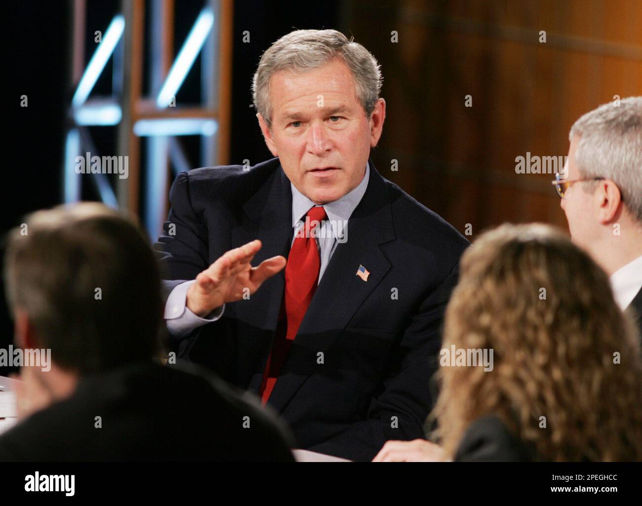 President Bush participates in the White House Conference on the ...