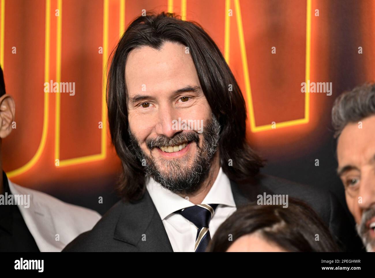 Keanu Reeves attends a special screening of "John Wick: Chapter 4" at ...