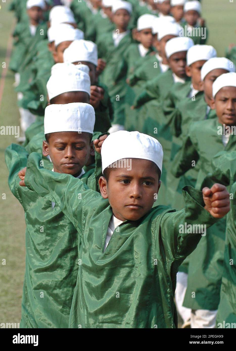 Bangladeshi boys march during the Independence Day Parade at the ...