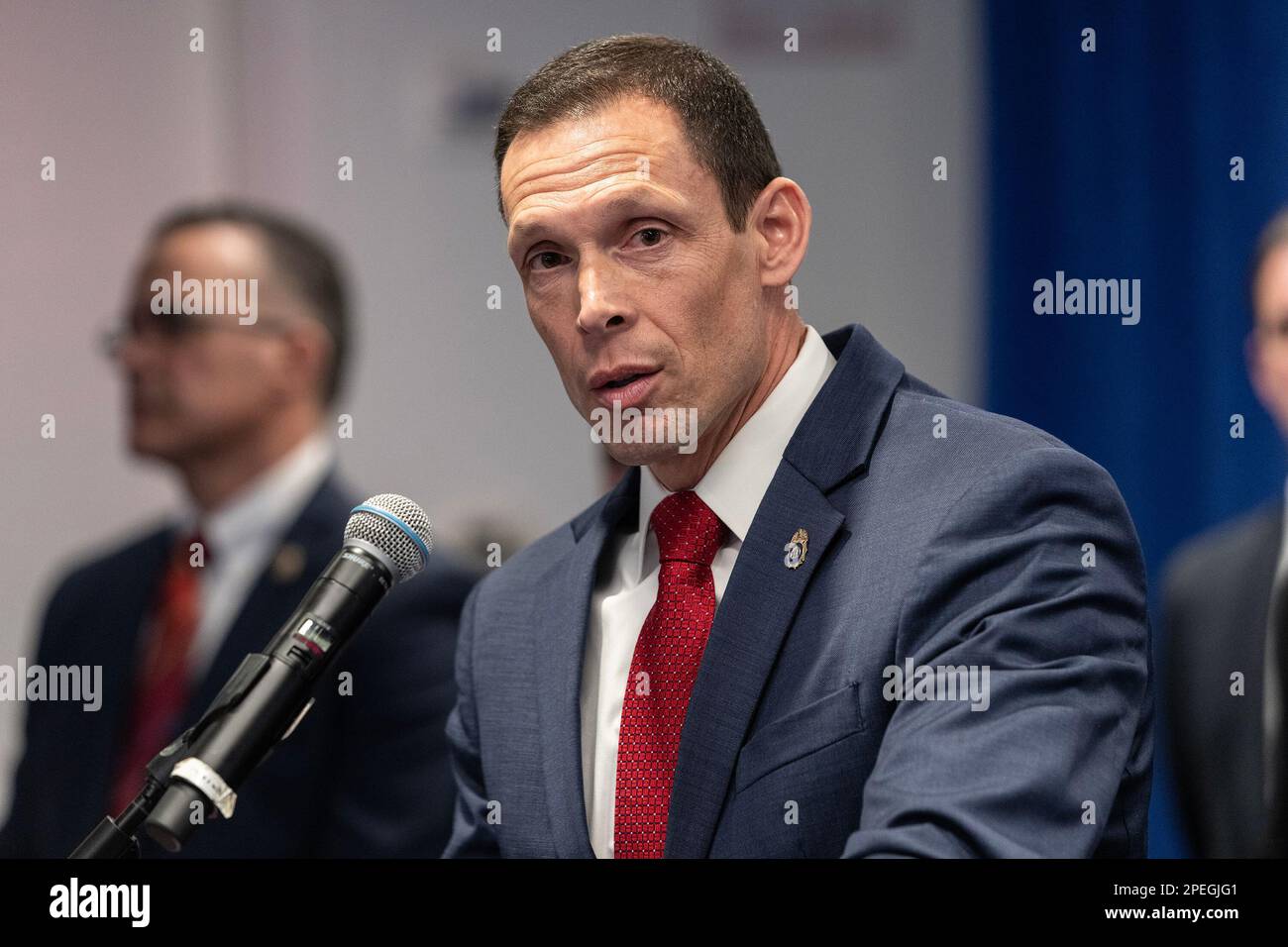 DEA Special Agent in Charge Frank Tarantino speaks at AG Letitia James ...